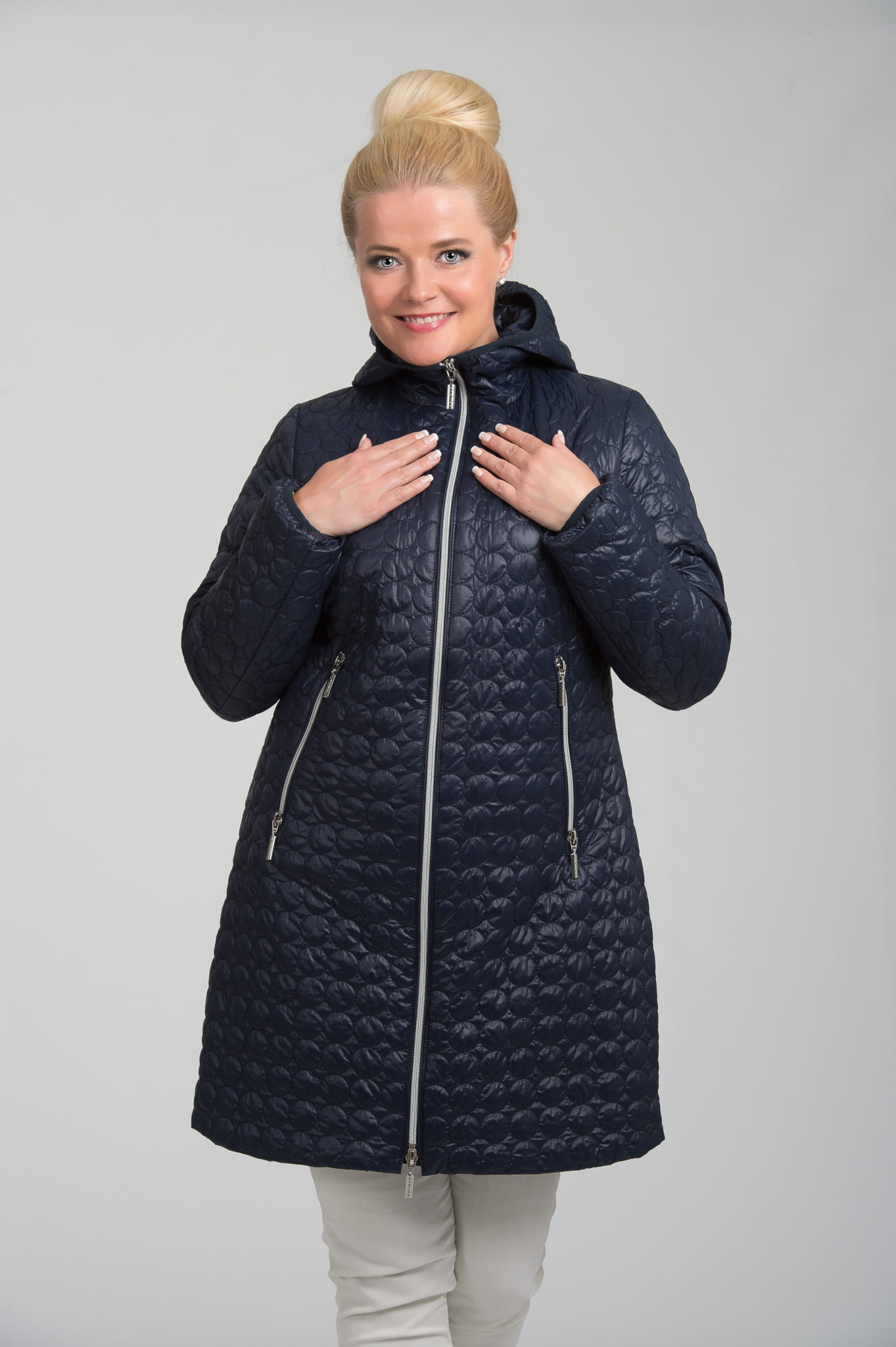 Sofia Blueberry Light Quilted Jacket with shawl collar – BELIEVE by ...