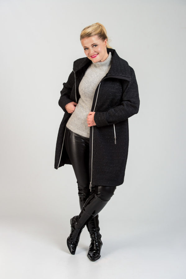 Jessica Fur Black Stretch Quilted Jacket with Fur Lining – BELIEVE by ...