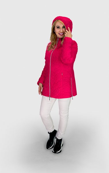 Carol Pink Hupullinen Kevyt Tikattu Takki Believe By Tuula Rossi
